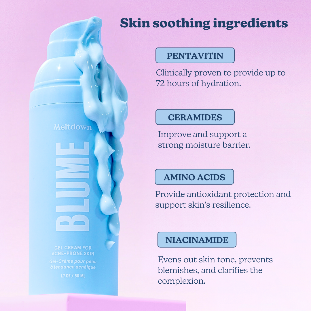 Meltdown Gel-Cream for Acne-Prone Skin | Skin Barrier Protection | Blume