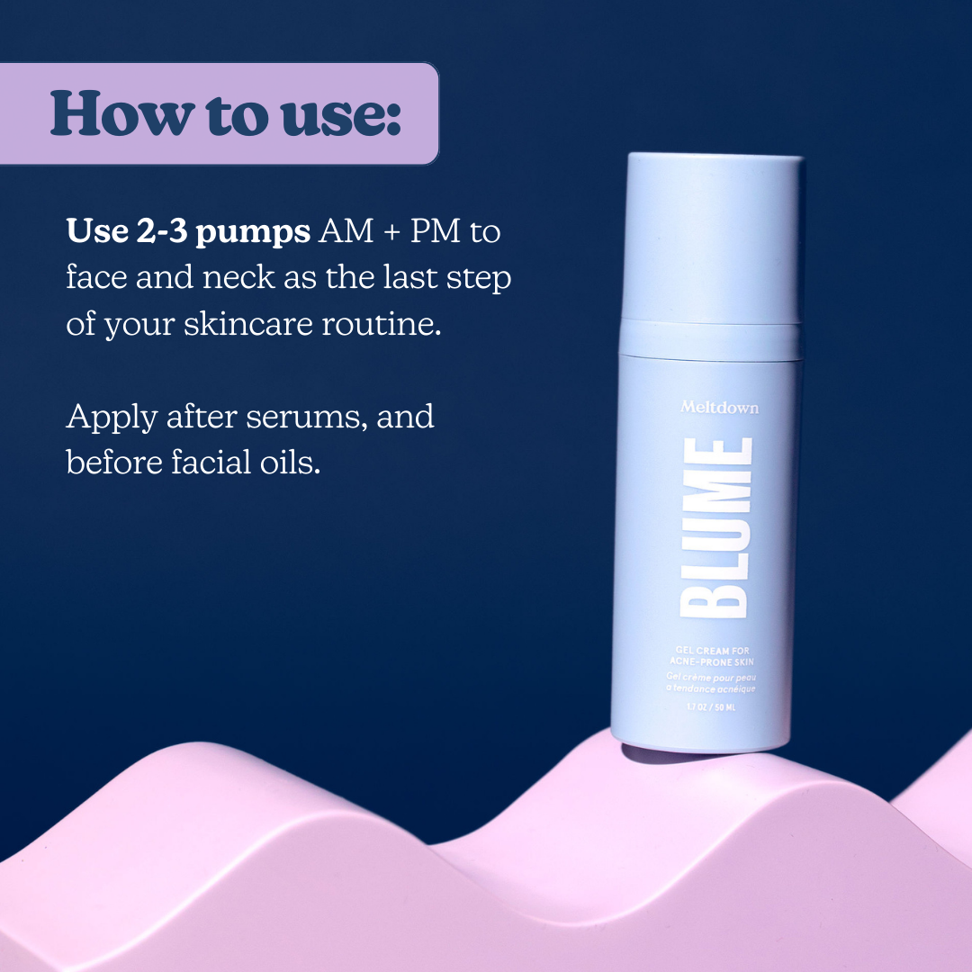 Meltdown Gel-Cream for Acne-Prone Skin | Skin Barrier Protection | Blume